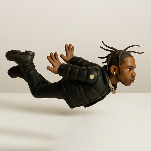 🥫 Travis Scott Look Mom I Can Fly toy・ STL File for 3D printing・Cults
