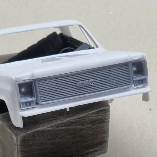 🟪 Revell GMC C10 Custom Grill replacement 1/24 scale・ STL File for ・Cults