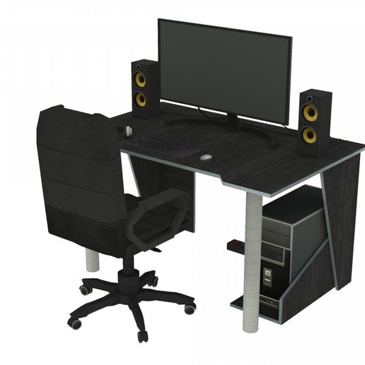 Файл 3D Desktop Computer Table and Chair 🖥️ ・Модель для печати в 3D скачать・Cults
