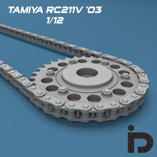 🚗 Tamiya 1/12 RC211v 03 Chain・ STL File for 3D printing・Cults