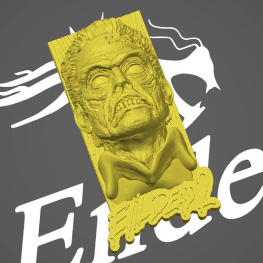 😵 Evil Dead 2 Evil Ash Magnet・ STL File for 3D printing・Cults