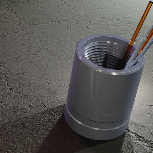 🖊️ Pen Holder - NC38 Drilling Rotary Connection (Box)・ STL File for ・Cults