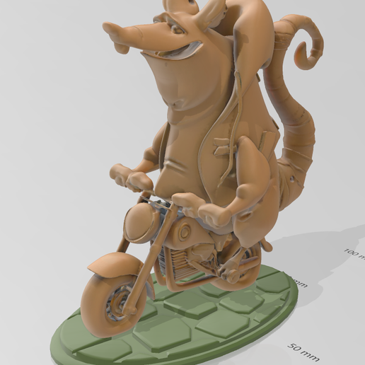 STL file raging rat 🐀 ・3D printer model to download・Cults