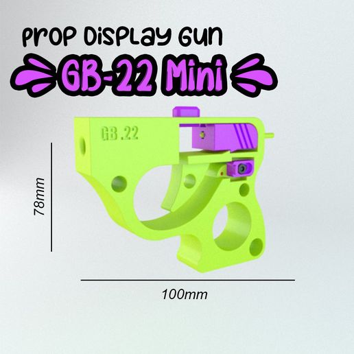 STL file Educational Assembling Toy Gun - GB-22 Mini (Props only) 🔫 ...