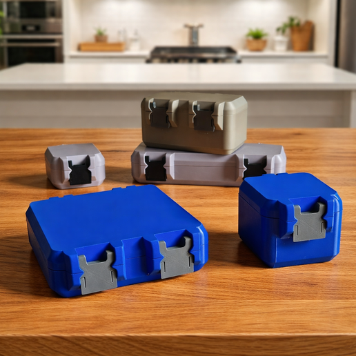 🔒 snap lock storage boxes・ 3MF File for 3D printing・Cults