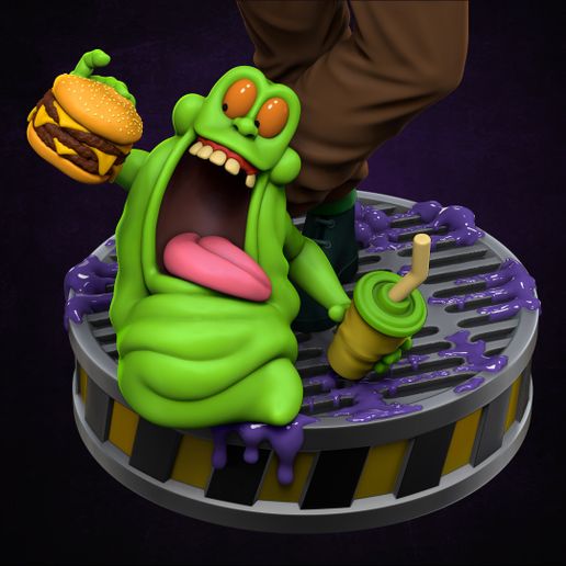 🎨 The Real Ghostbusters Slimer Fan Art・ 3D File for 3D printing・Cults