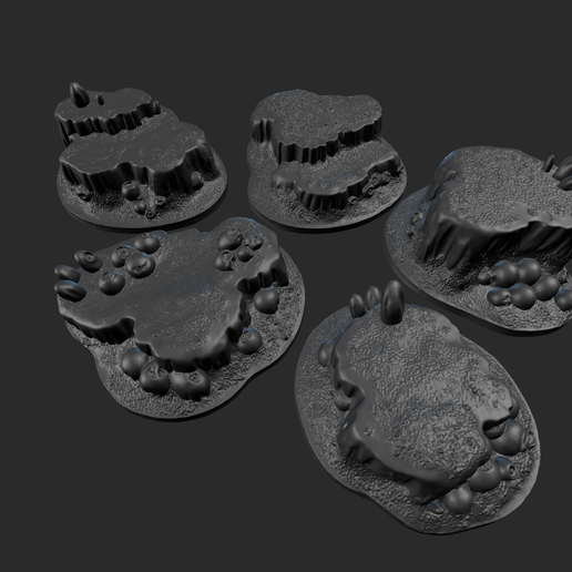 👽 Bioluminescent Alien Ground Terrain – Modular Sci-Fi Bases for ...