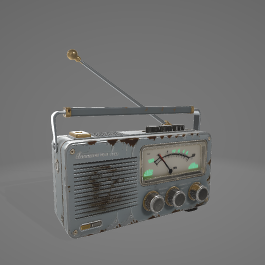 📻 Vintage Industrial Portable Radio・ STL File for 3D printing・Cults