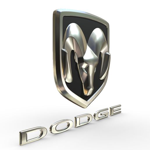 Archivo STL logo dodge 2 👽 (OBJ)・Plan imprimible en 3D para descargar・Cults