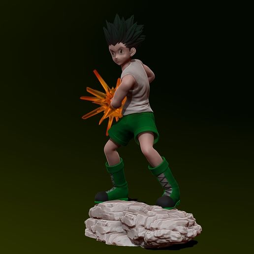 🏹 Gon Freecss - Hunter x Hunter 3d print Statue - Figurine・ 3D File for ...