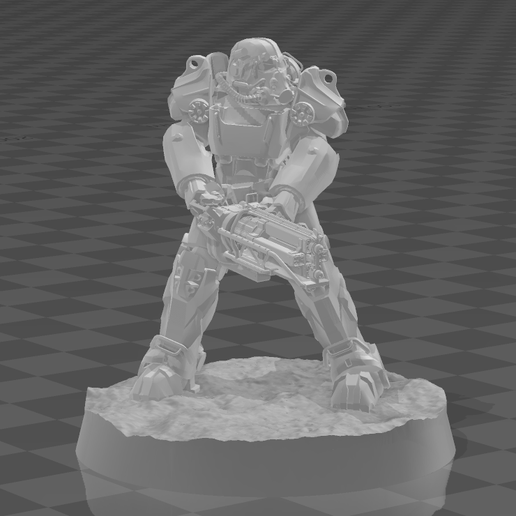 🎲 BOS Power armor squad from Fallout・Free OBJ File for 3D printing・Cults