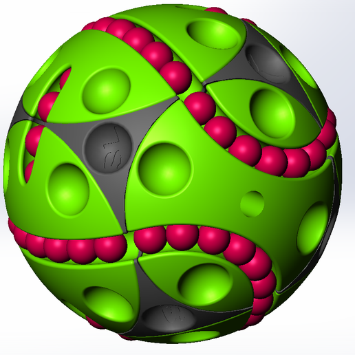 🧩 SL_ST SPHERE-02 Rubik's_Balls・Free STL File for ・Cults