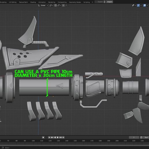 🚀 Arcane Jinx Fishbones Rocket Launcher Weapon For Cosplay・ 3D File for ...