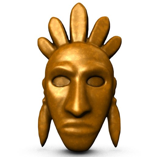 3D file Native American Mask 9 👾 ・3D printing template to download・Cults