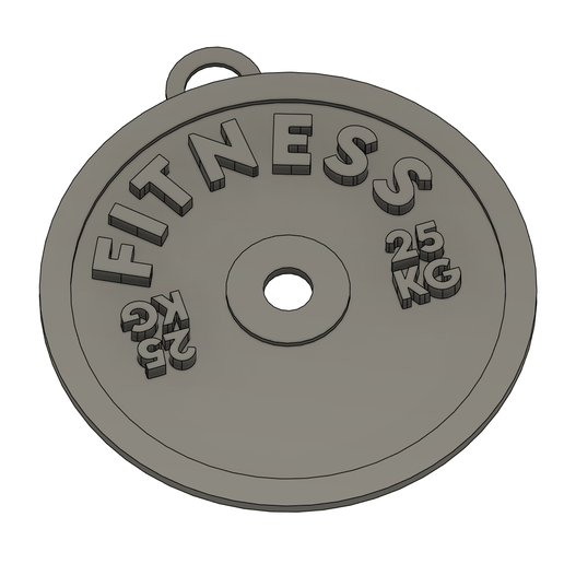 3MF file Key ring disc weights 🔑 ・3D print object to download・Cults