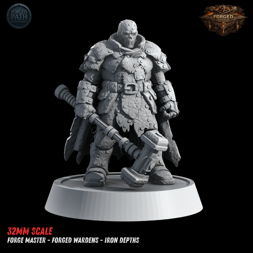 🎲 Forge Master – Forged Wardens | Iron Depths STL | 32mm Sci Fi ...