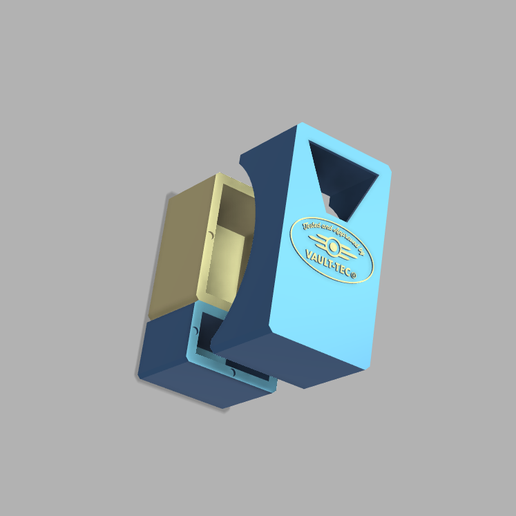 📦 Fallout Vault-Tec Deck Box - Dual Compartment for MTG Cards and Dice ...