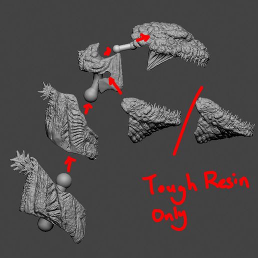👹 SHM Shin Godzilla custom headsculpt (normal and awakening)・ STL File ...