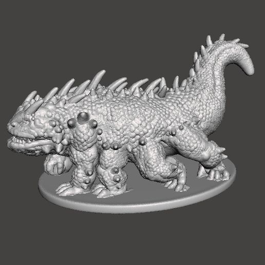 👹 BASILISK MONSTER MINIATURE MODEL FOR FANTASY GAMES DND RPG・ STL File ...