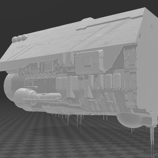 ♾️ UNSC Infinity ship・ STL File for 3D printing・Cults