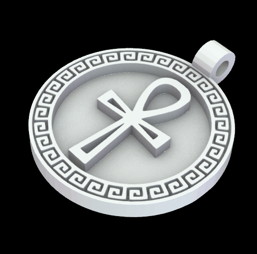 STL file Ankh Pendant 🤞 (OBJ)・Model to download and 3D print・Cults