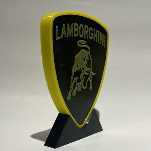🖼️ LAMBORGHINI sign luminous・ STL File for ・Cults