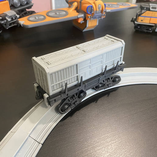 🚆 Satisfactory Train Cart + Tracks・Free 3MF File for 3D printing・Cults
