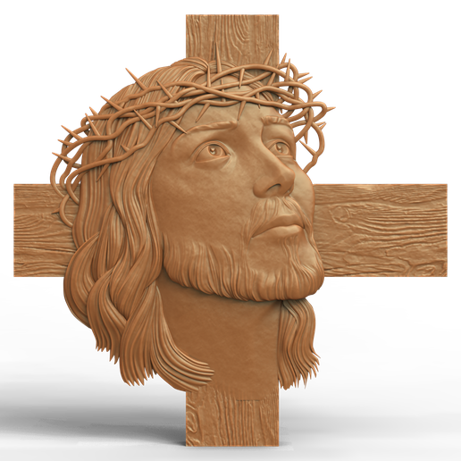 3D file 3D Model STL File for CNC Router Laser & 3D Printer 2546 Jesus ...