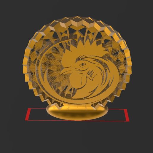 Archivo STL Rooster Head a31 - 09 - Suspended - 2D- Thread Art STL 🐓 ...