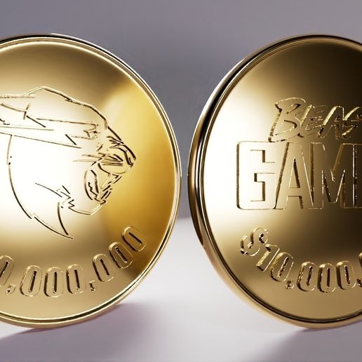 🪙 Beast Coin 10 Millions (Beast Games)・ STL File for 3D printing・Cults