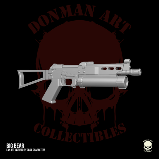 🐻 Big Bear GI Joe Fan Art STL Files For Action Figures・ STL File for 3D ...