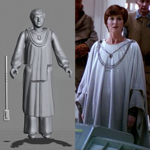 ⭐ VINTAGE STAR WARS KENNER-STYLE MON MOTHMA ACTION FIGURE・ STL File for ...