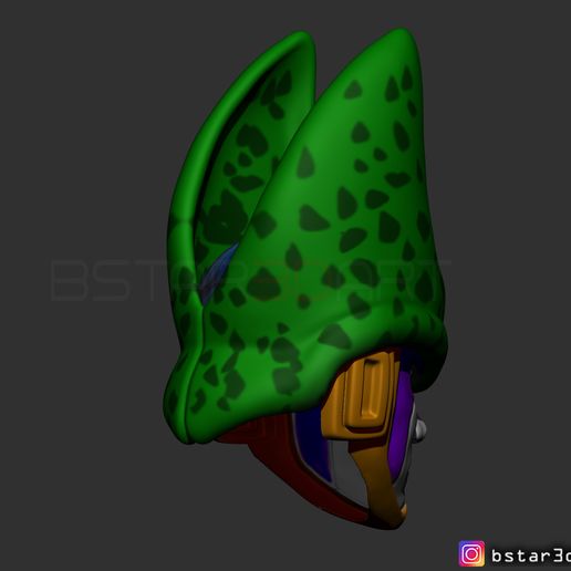 🐉 CELL Mask -Dragon Ball Z Cosplay or custom・ STL File for ・Cults