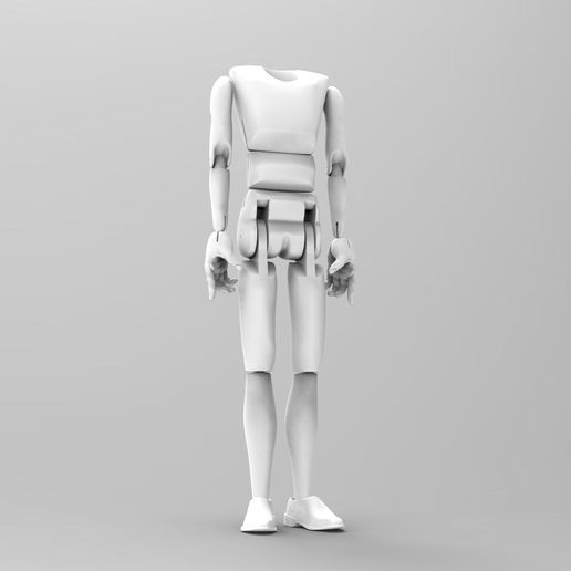 👨 Man with movable torso for 3D print・ 3D File for 3D printing・Cults