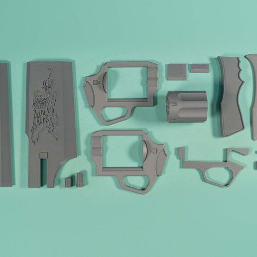 🎭 Squall's Revolver Gunblade・ 3D File for 3D printing・Cults