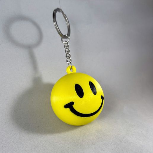 😊 Smiley Face Keychain STL Files - Commercial License Included - No AMS ...