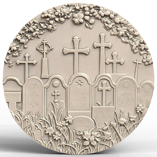 📁 3D Model STL File for CNC Router/Laser & 3D Printer A Cemetery Where ...