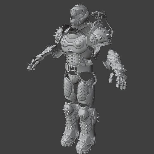 🔫 Doom Armor The Dark Ages Doomguy Slayer Full Armor Set cosplay・ STL ...