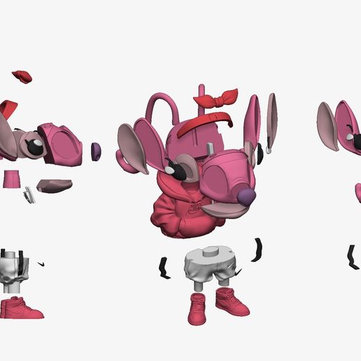 👼 Angel Urban Street Style ( MULTIPARTS AND 3MF )・ STL File for 3D ...
