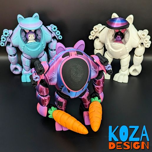 🤖 Bunny Bot.・ STL File for 3D printing・Cults