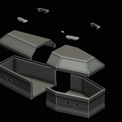 STL file mummy coffin box gift for 3D printing on bottles 👻 ・Model to ...