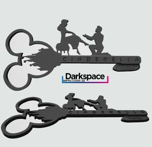 🔑 Disney Cinderella key・ STL File for ・Cults