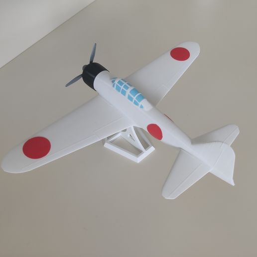 ️ Mitsubishi A6M Zero 1/48 simple model kit・Free STL File for ・Cults