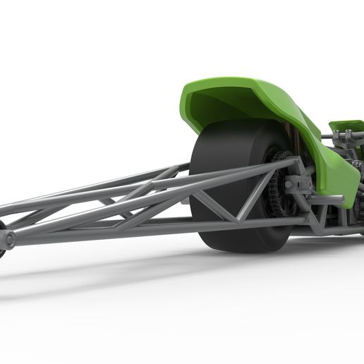 🔝 Diecast Top fuel dragster motorcycle Scale 1:25・ 3D File for 3D ...