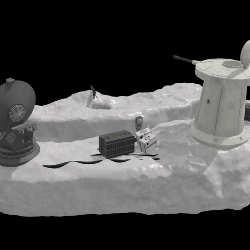 ⭐ Star Wars Hoth Battle Trench Diorama for 3.75" figures・ 3D File for ...