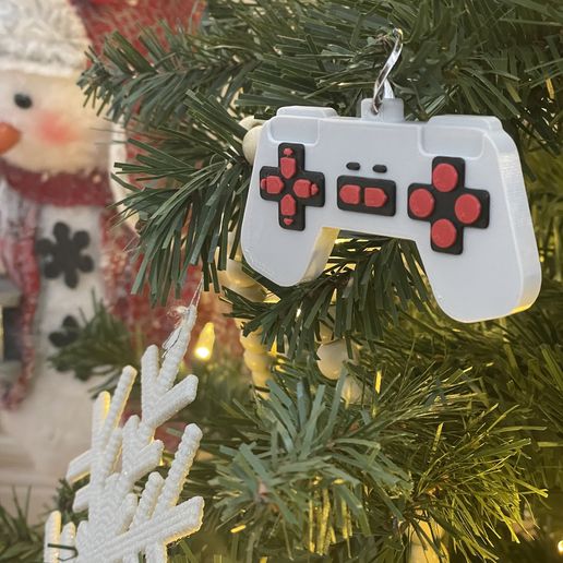 Free STL file Video Game Controller Christmas tree ornament 🎄 (GCODE ...