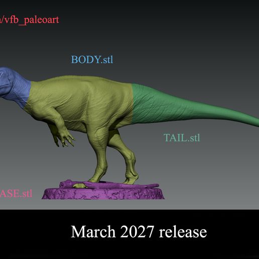 🐉 Eocarcharia dinops・ 3D File for 3D printing・Cults