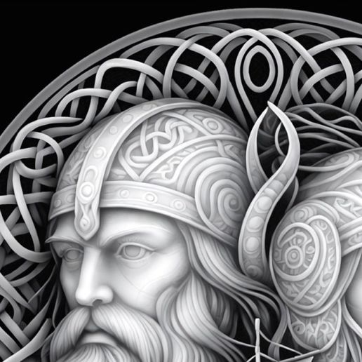 🪙 viking coin grayscale・ 3D File for 3D printing and CNC machining ...