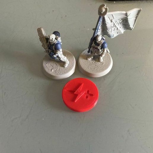 ⚔ Warhammer 40k - Astra Militarum - Token - 10th - Voice of Command・Free 3D File for ・Cults