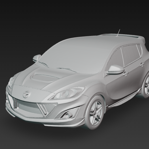 🚗 Mazda Mazdaspeed 3 Bodykit・ STL File for 3D printing・Cults